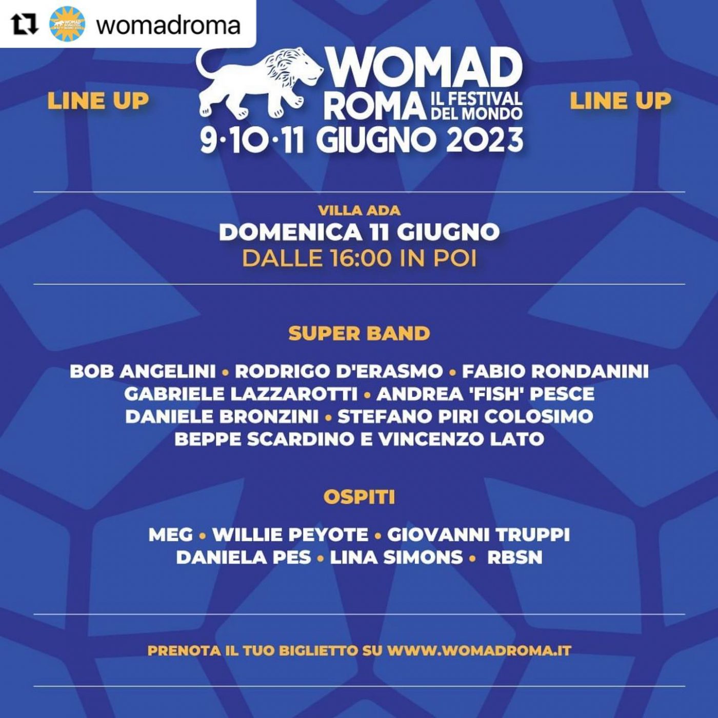 Womad Roma 2023: nella capitale il Festival internazionale di World Music e nuove tendenze